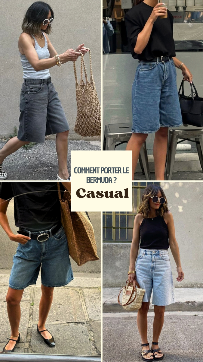 Comment porter le short bermuda cet été ? – Mutine Seconde Main